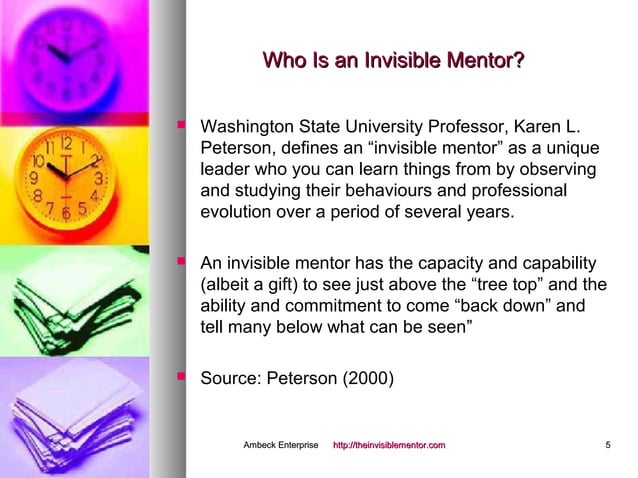 The Invisible Mentor | PPT