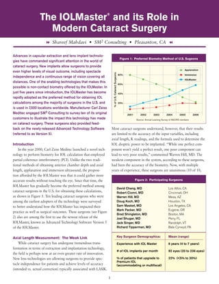 The IOLMaster Revolutionizes Cataract Surgery Outcomes | PDF