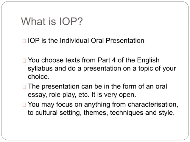 The IOP criteria | PPT