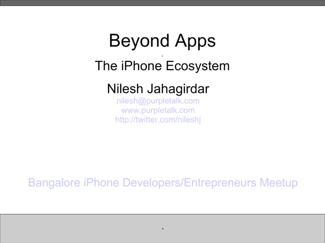 The iPhone ecosystem | PPT