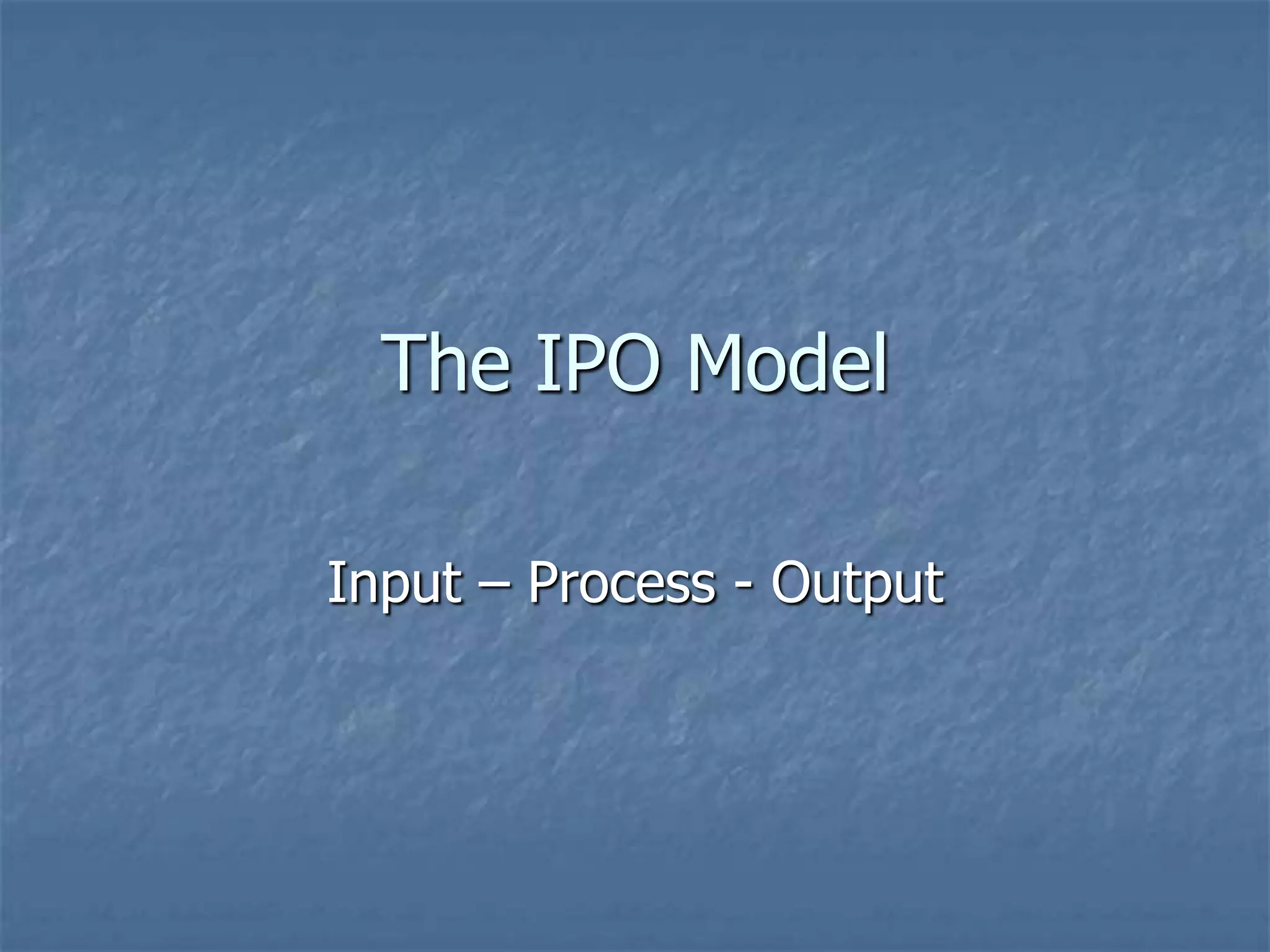 The ipo model | PPTX