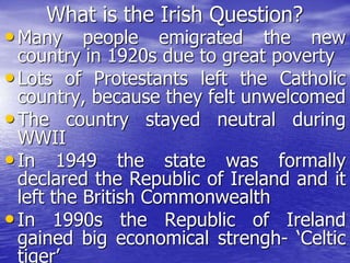 The irish question | PPTX