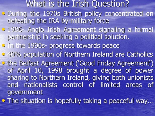 The irish question | PPT