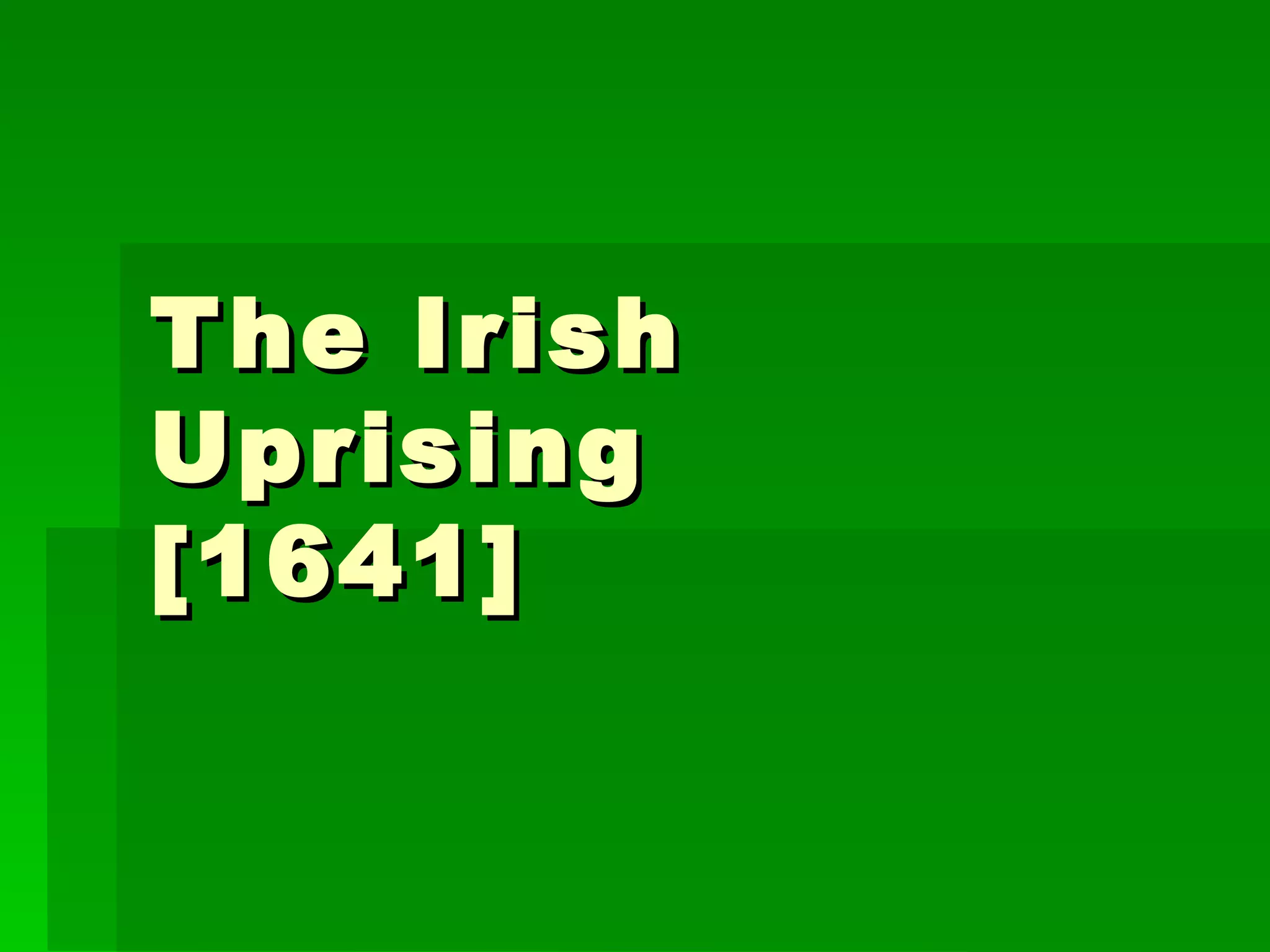The irish uprising | PPT