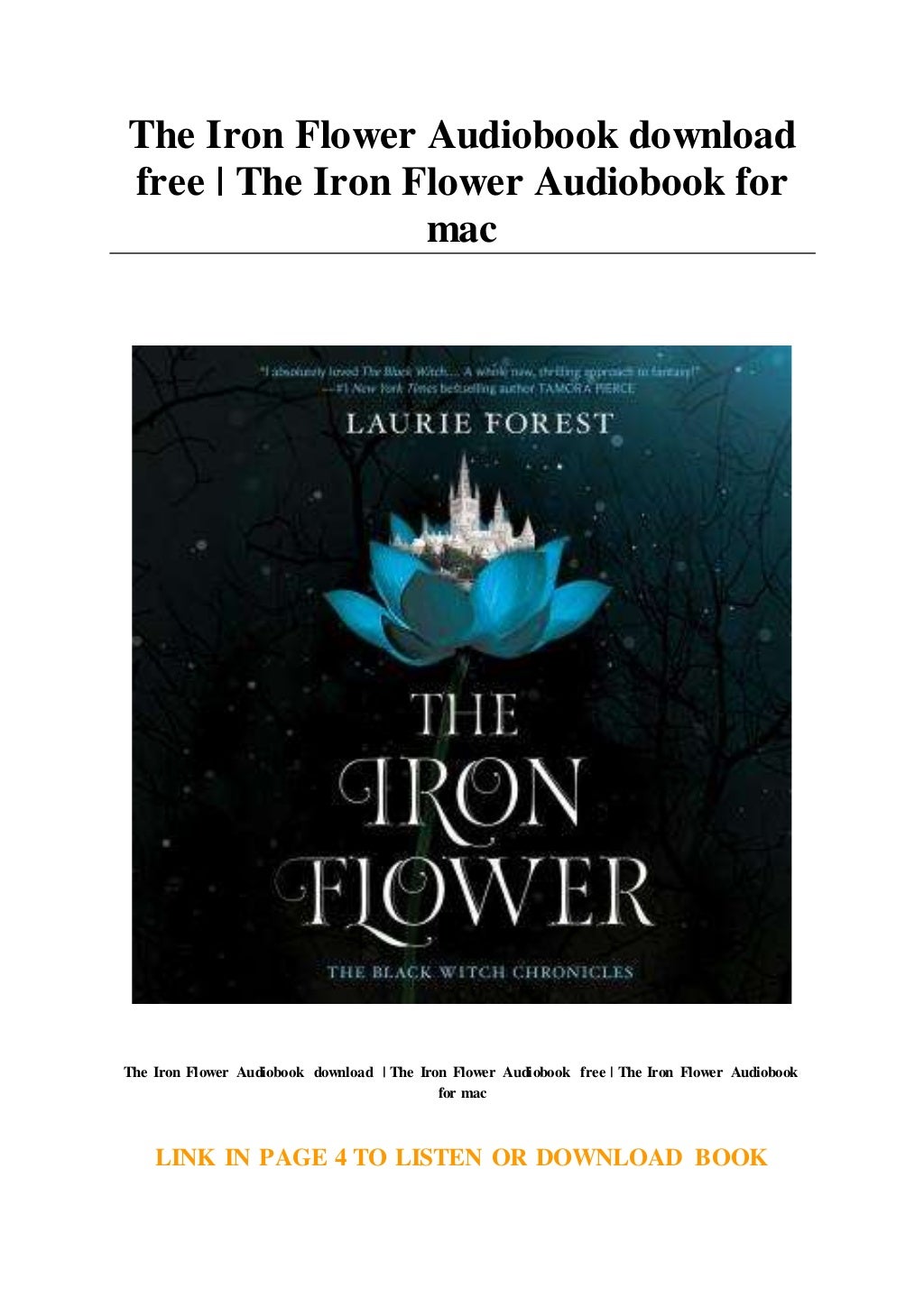 The Iron Flower by Laurie Forest - sciencensa
