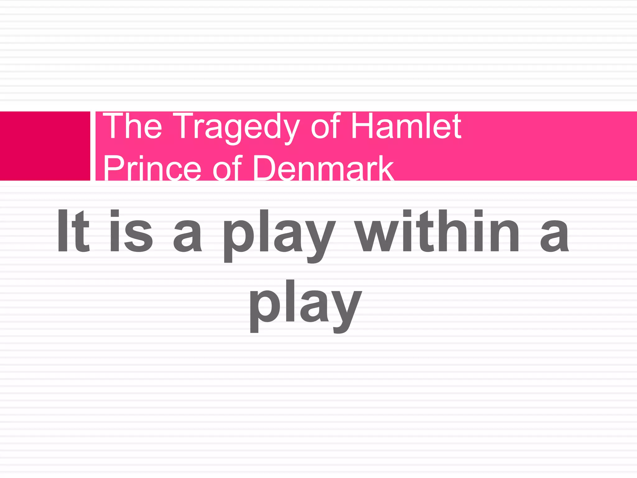 The irony in hamlet | PPT