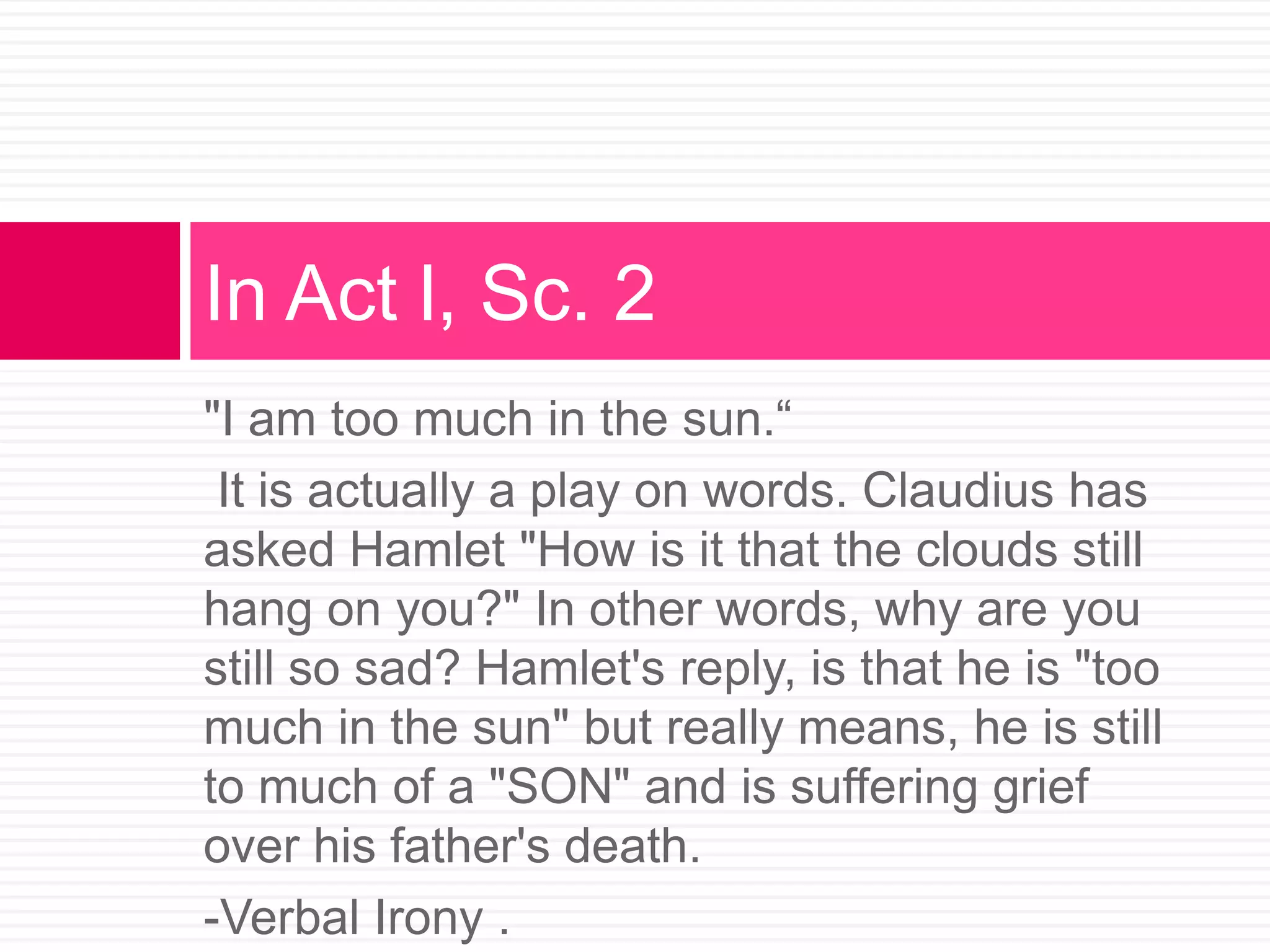 The irony in hamlet | PPT