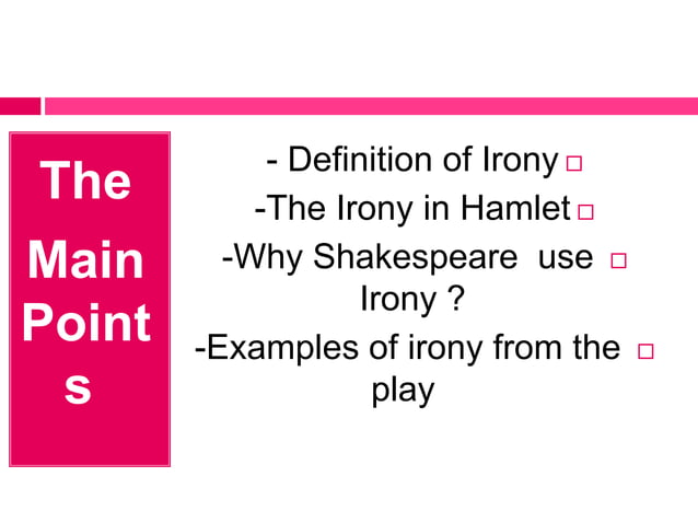 The irony in hamlet | PPT
