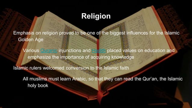 The islamic golden age | PPTX | Islam | Religion & Spirituality