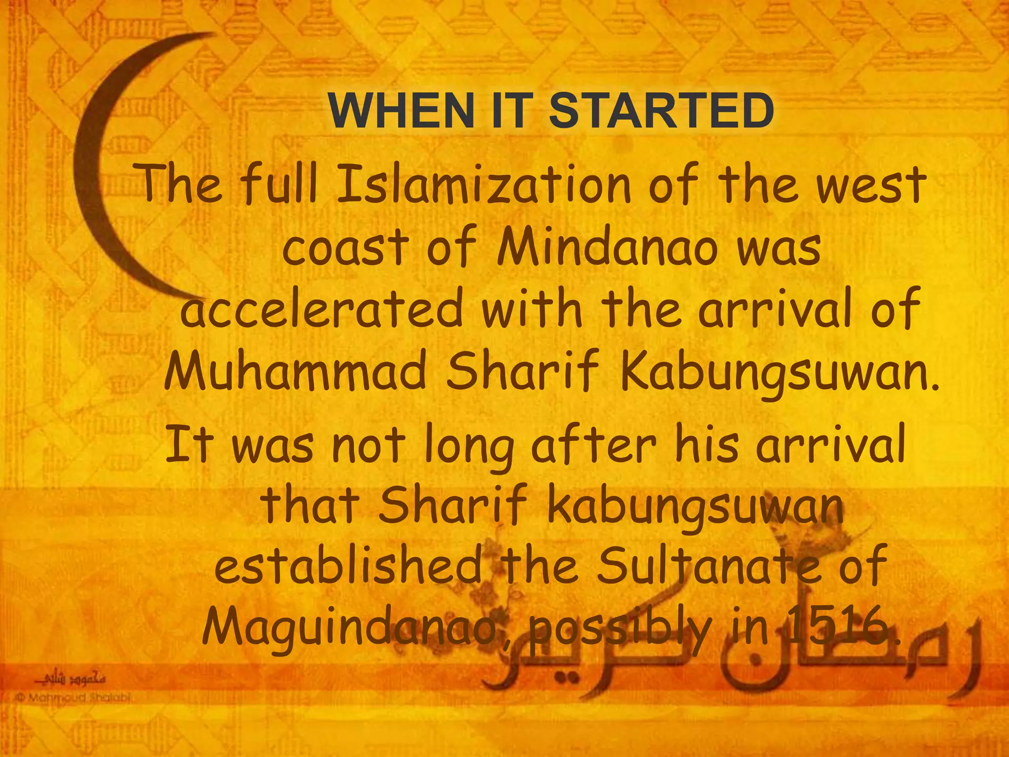 The islamization of mindanao and sulu | PPTX
