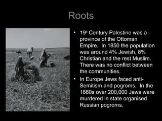 The israel palestine conflict overview | PPT
