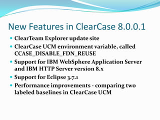 ClearCase 8.0 | PPT