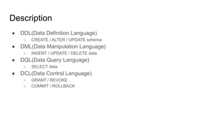 The issue discussion between dml and ddl deployment | PPT