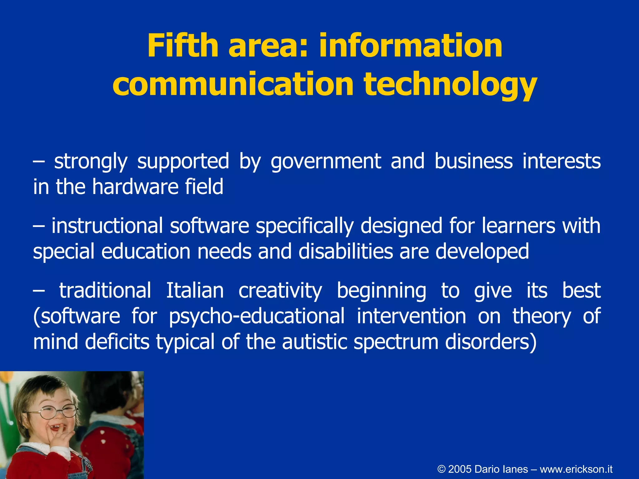 The Italian Model Of The Inclusion. Dario Ianes. Edizioni Erickson ...
