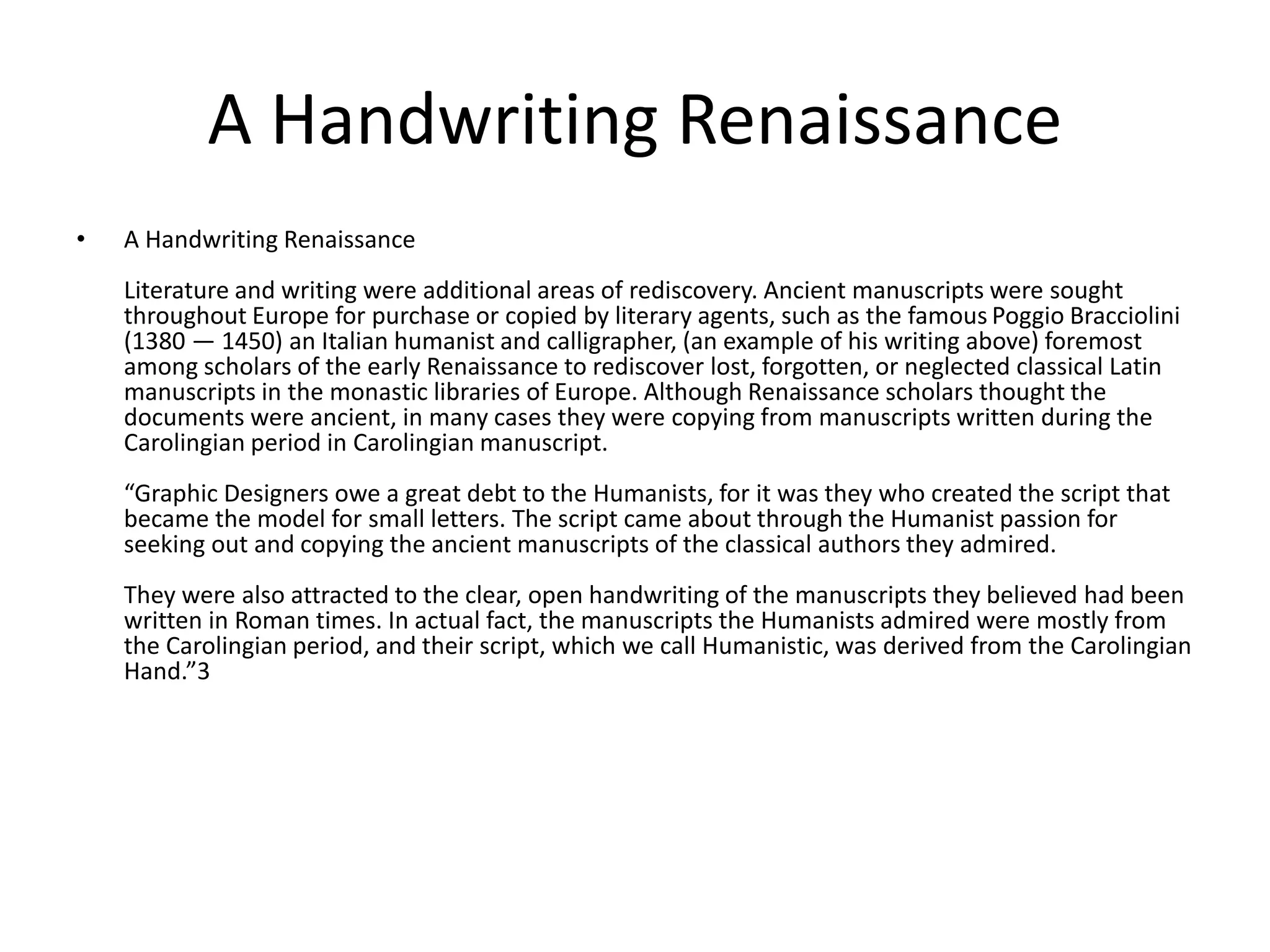 The Italian Renaissance and Gutenburg- History of Graphic Design | PPTX