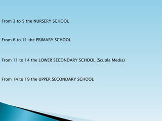 The italian school system | PPT