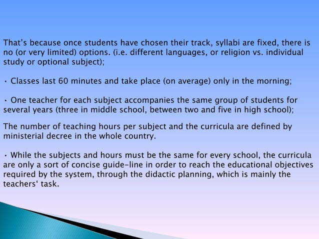 The italian school system | PPT