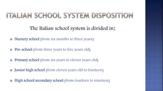 The italian school system | PPT