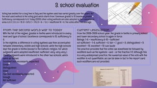 The italian school system | PDF