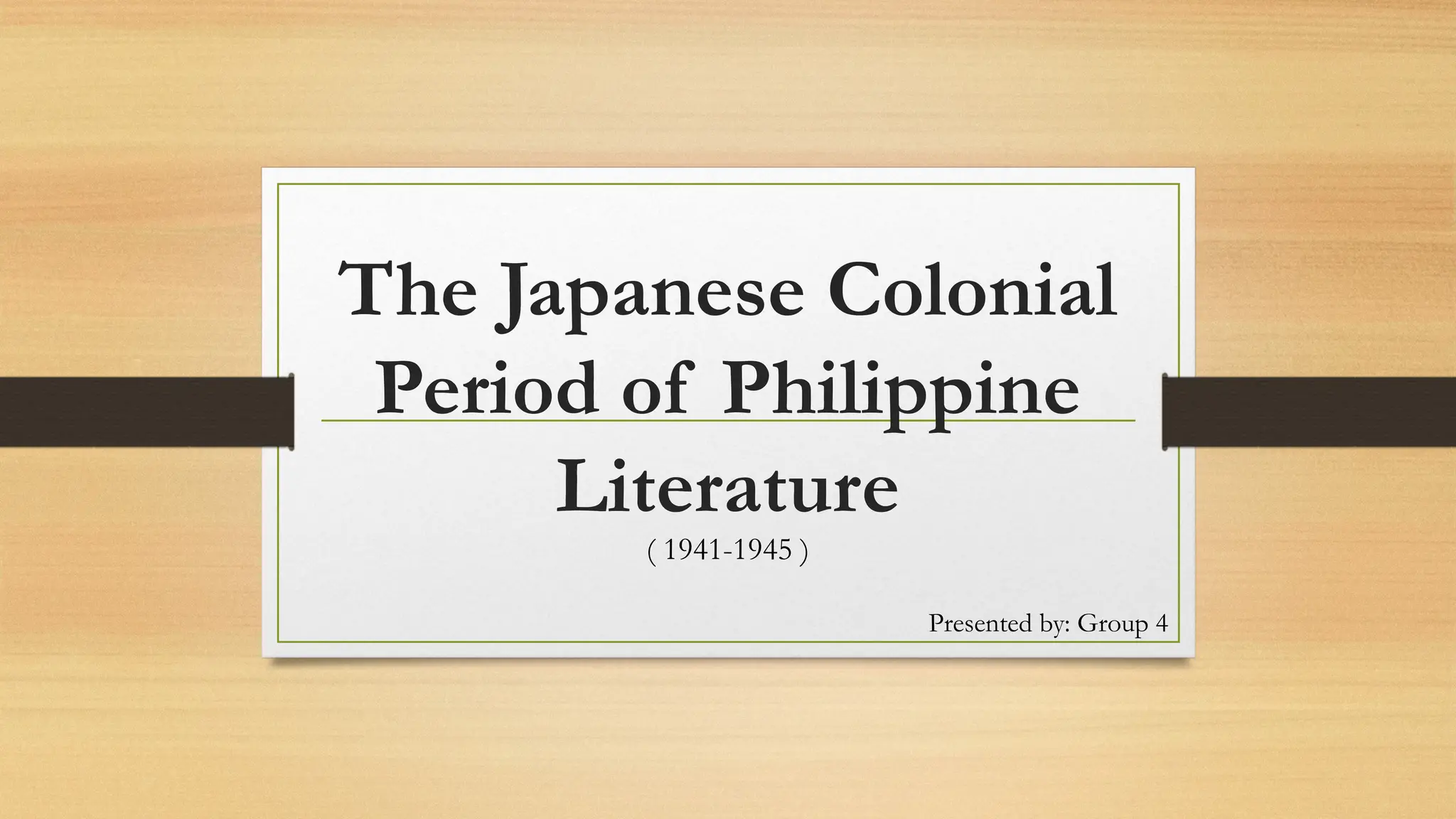 The Japanese Colonial Period of Philippine Literature.pptx