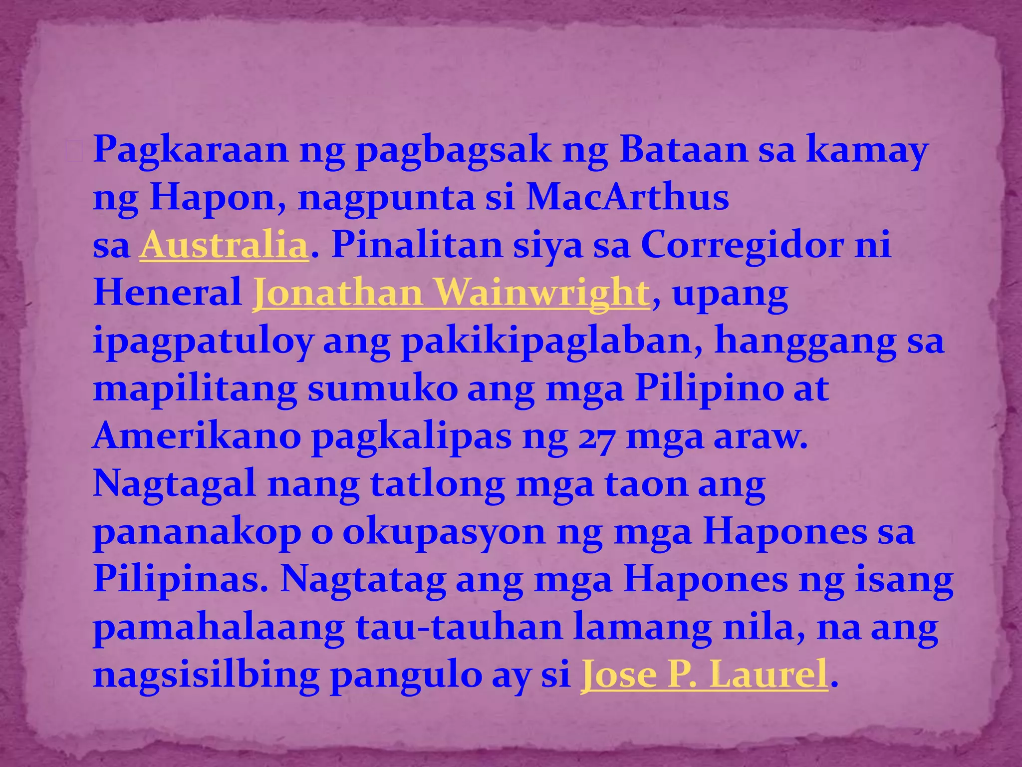 The japanese invasion | PPTX