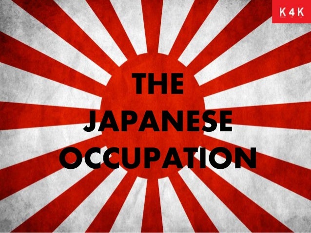 The Japanese Occupation