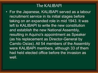 The japanese occupation of the philippines | PPTX