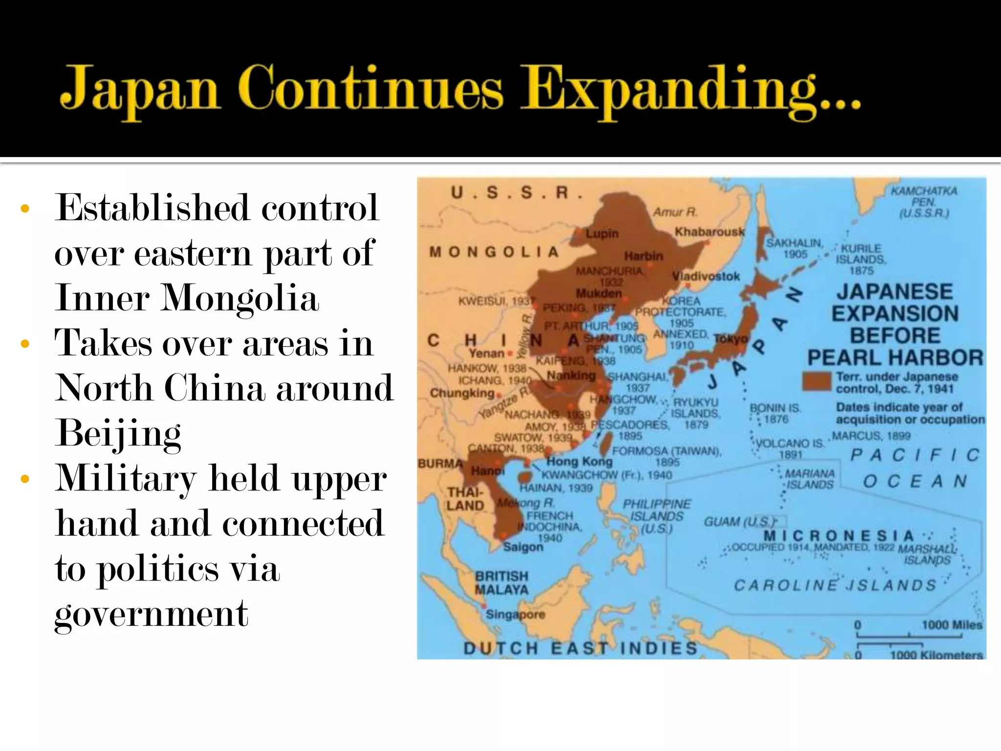 The Japanese Path to WWII | PPTX