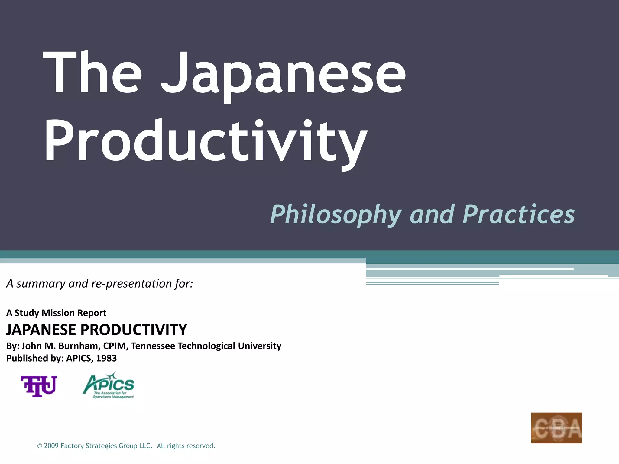 The Japanese Productivity copy | PPTX