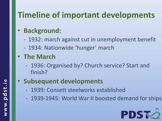 The Jarrow March, 1936 | PPTX