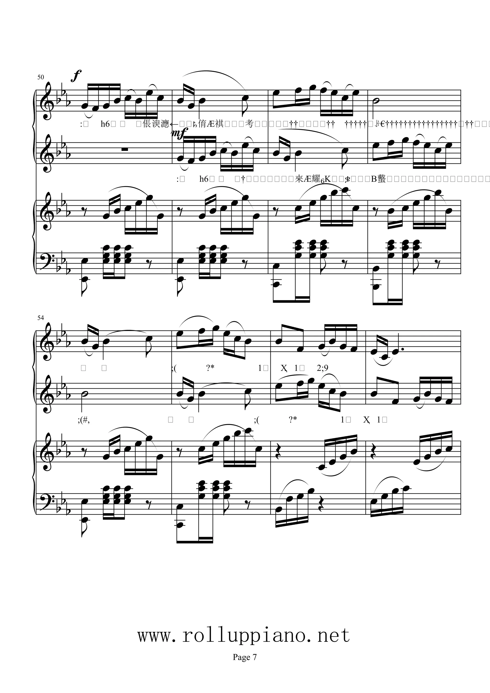 Piano sheet music chinese songs - The jasmine | PDF