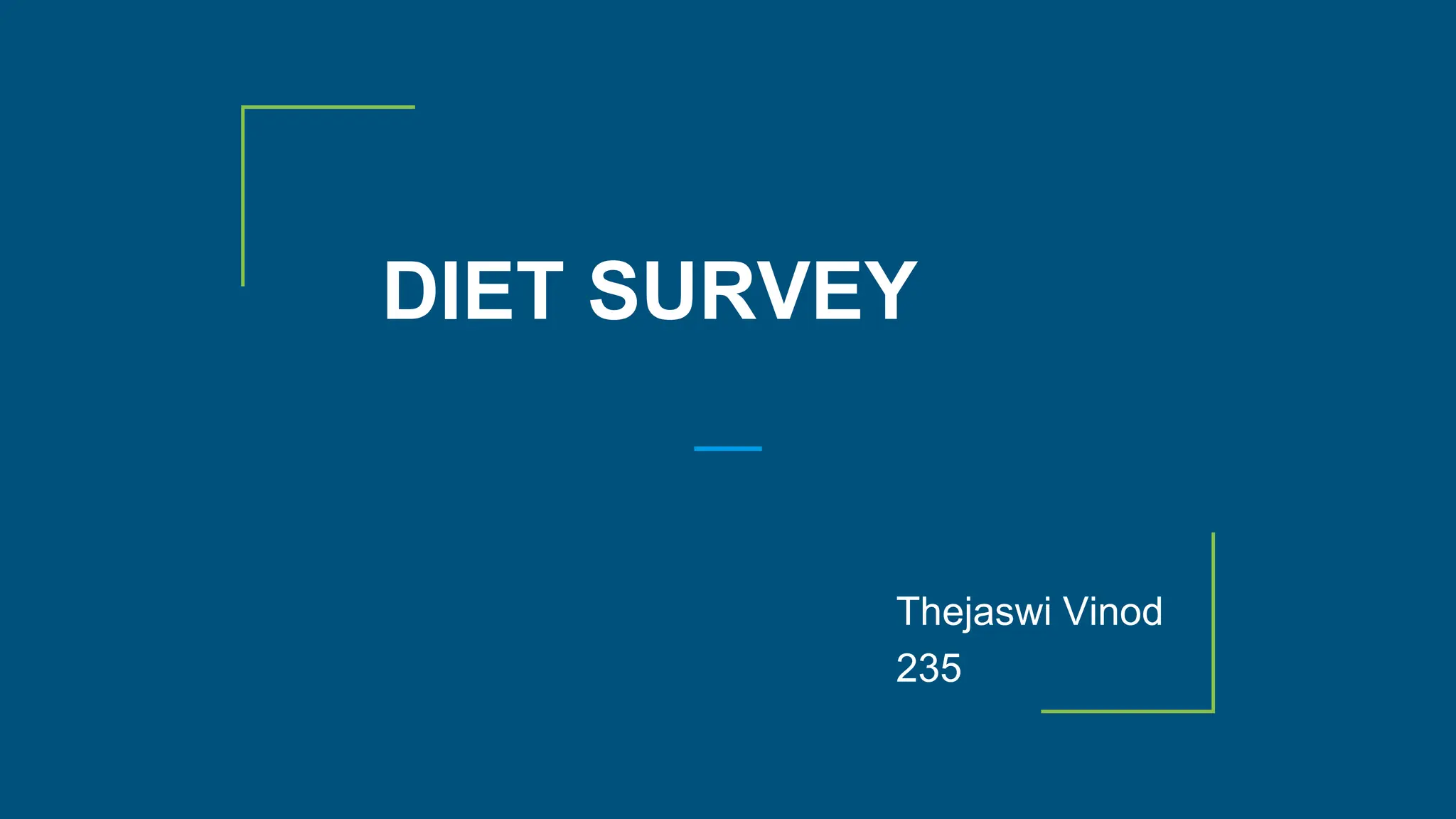 Thejaswi diet survey in a community .pptx