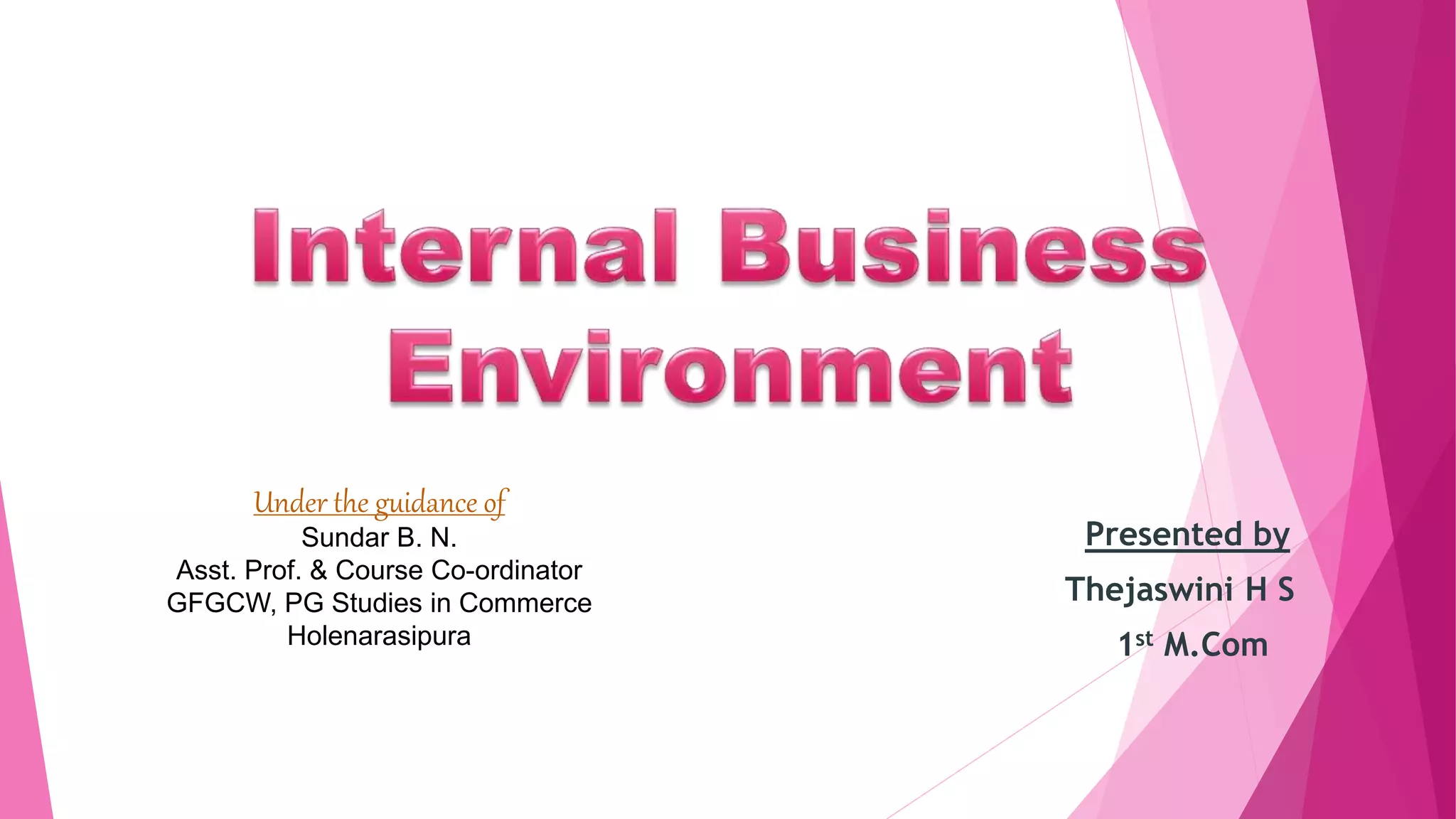 Internal Factors that Impact Business Operations | PPT