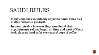 The java lounge adjusting to saudi arabian culture | PPTX