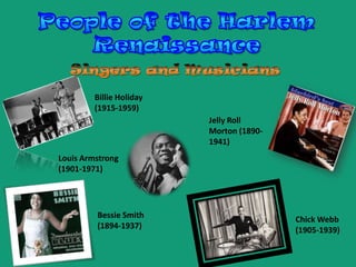 The Jazz and Harlem Renaissance | PPTX