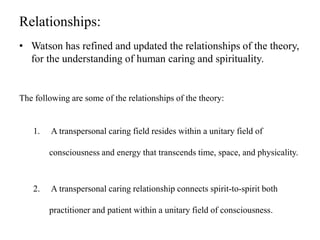 The jean watson theory | PPTX