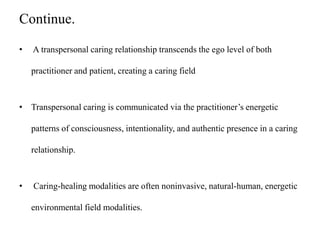 The jean watson theory | PPTX