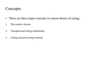 The jean watson theory | PPTX