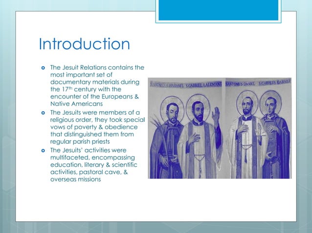 The jesuit relations | PPT | Free Download