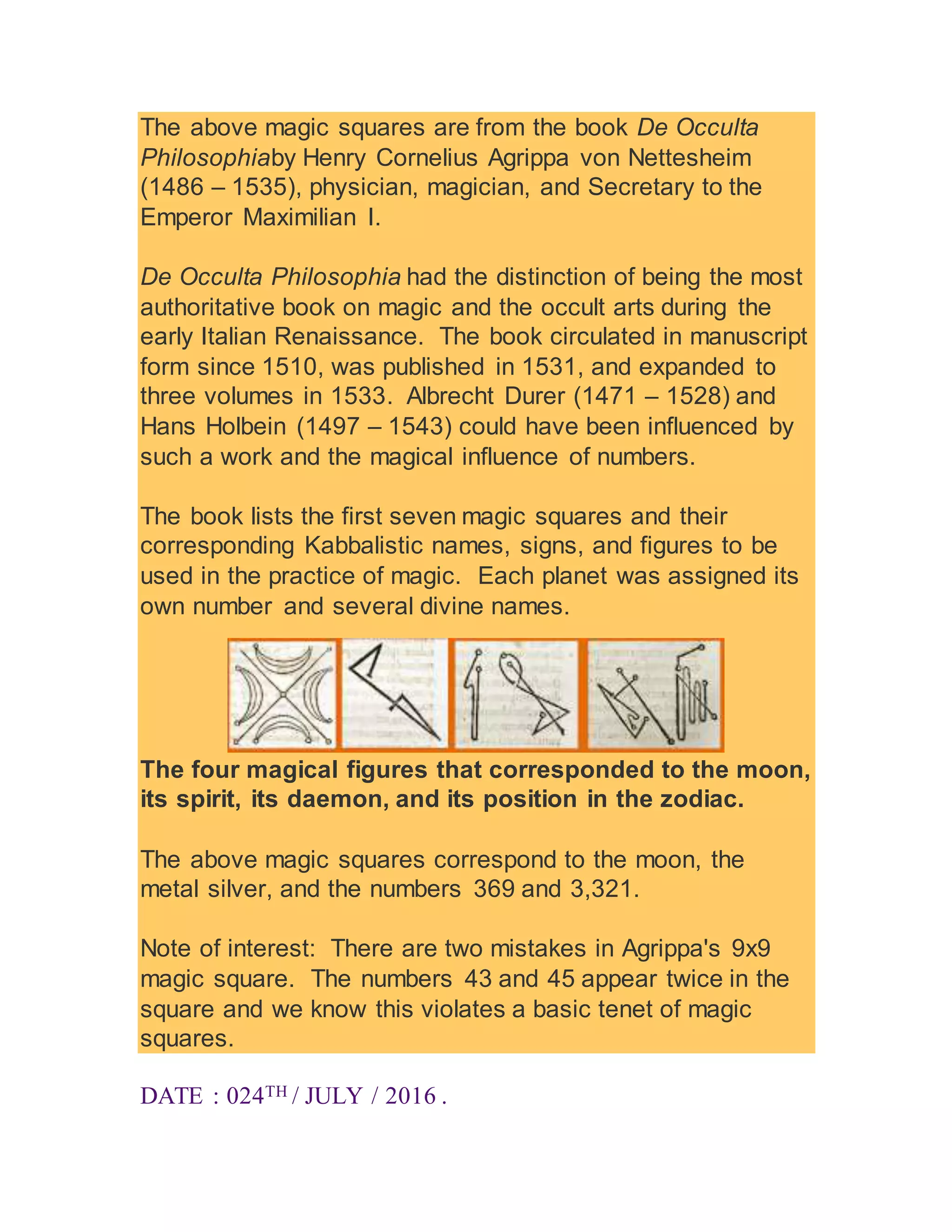 The jesuits and the magic squre | DOCX