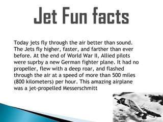 The jet fighter plane | PPT
