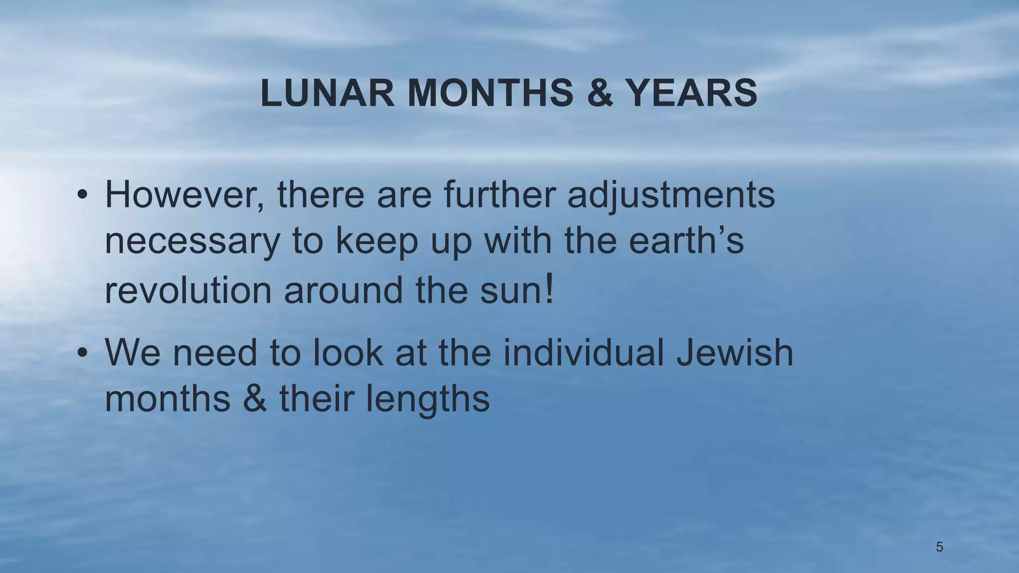 The Jewish Calendar | PPTX