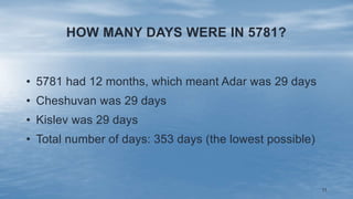 The Jewish Calendar | PPTX