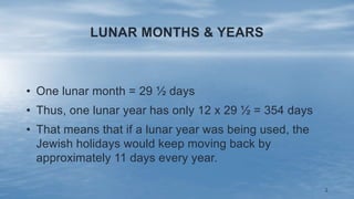 The Jewish Calendar | PPTX