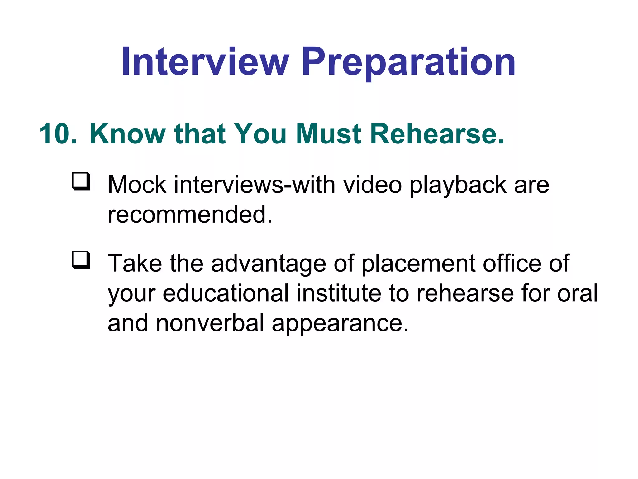 The job application process interview | PPT