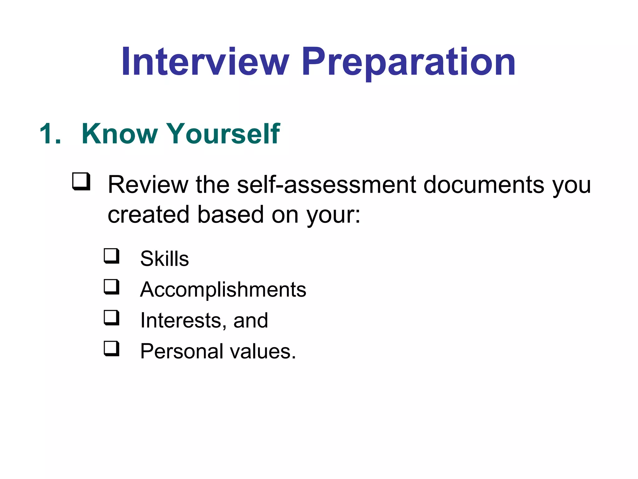 The job application process interview | PPT