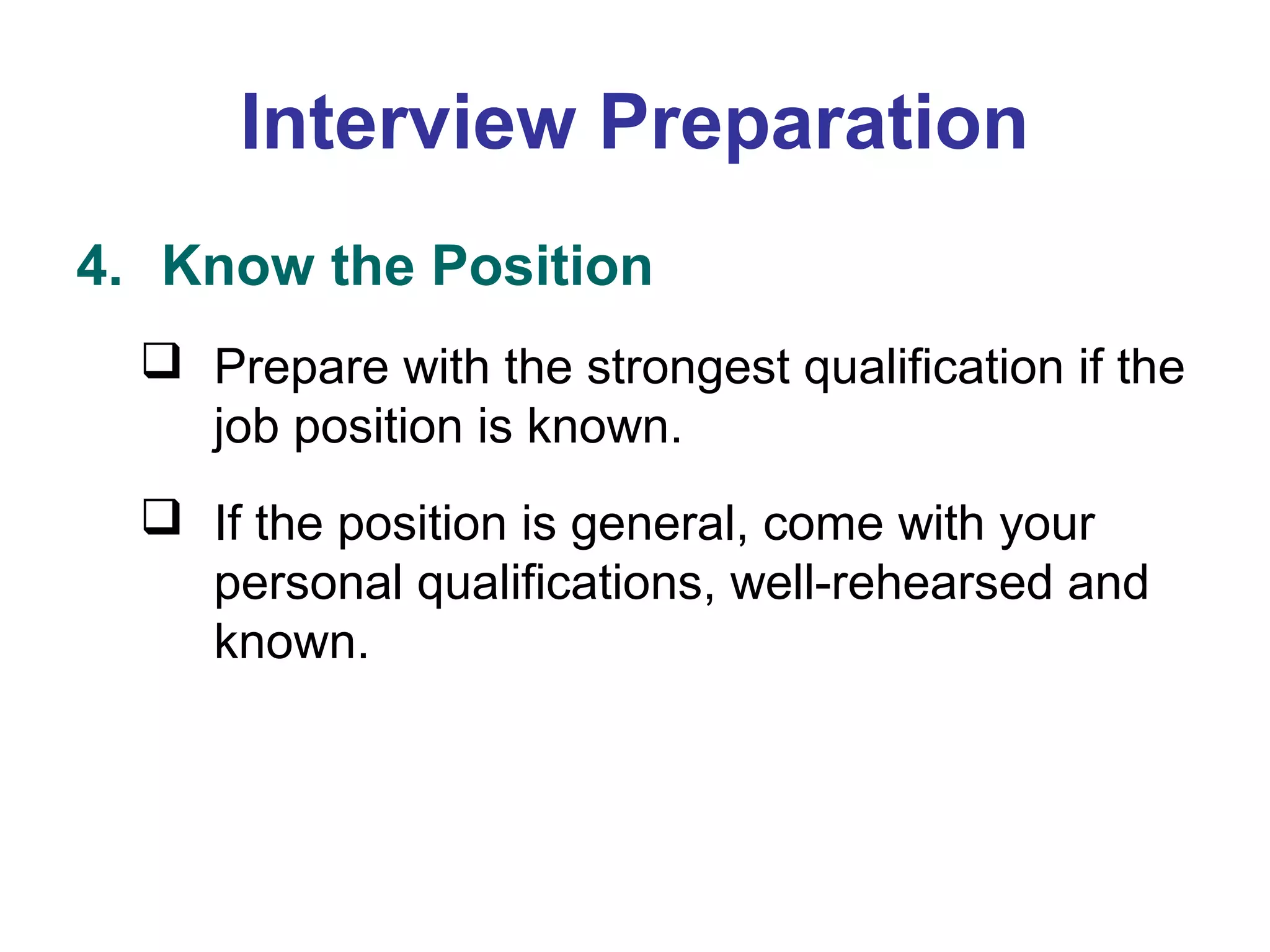 The job application process interview | PPT