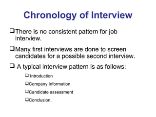 The job application process interview | PPT