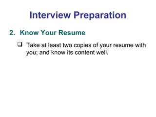 The job application process interview | PPT