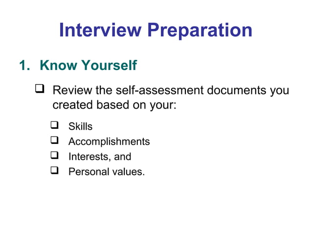 The job application process interview | PPT